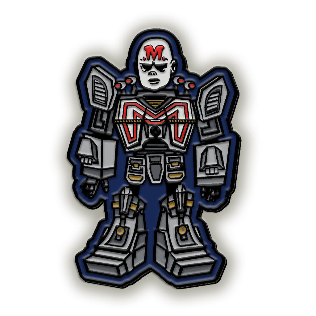 Space Monster 'M' Premium Pin – gloopy Industries